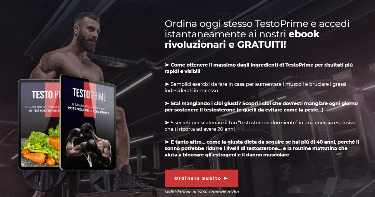 TestoPrime Recensione - Integratore Per Aumentare il Testosterone